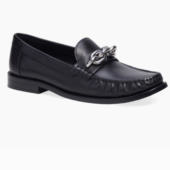 Coach | Shoes | Coach Jess Leather Chain Loafers Sz65 Nwot | Poshmark